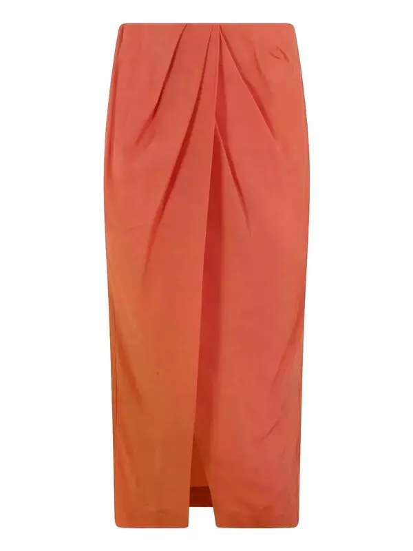 TELA Draped Skirt - Orange