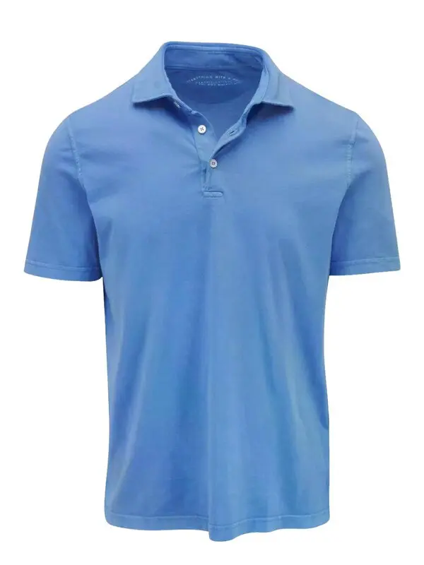 Fedeli Jersey Polo Shirt - Blue