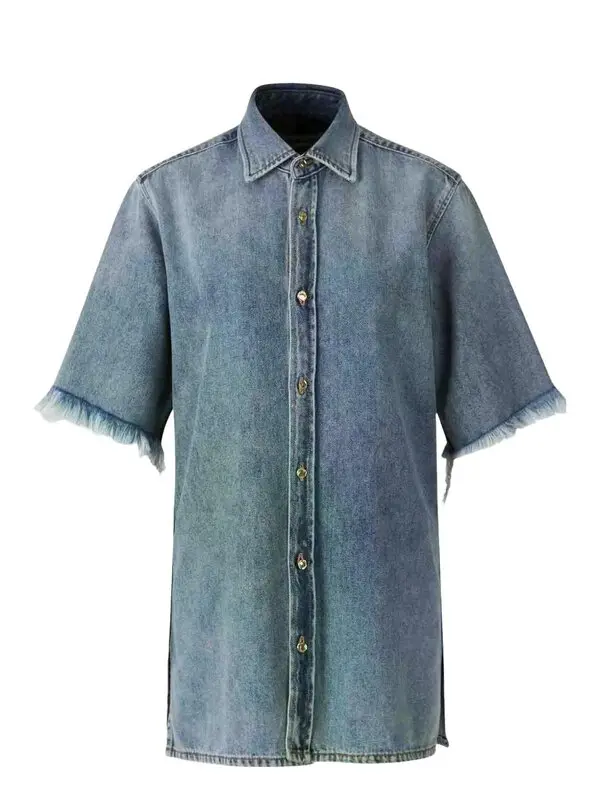 DARKPARK Cotton-blend Denim Shirt - Blue