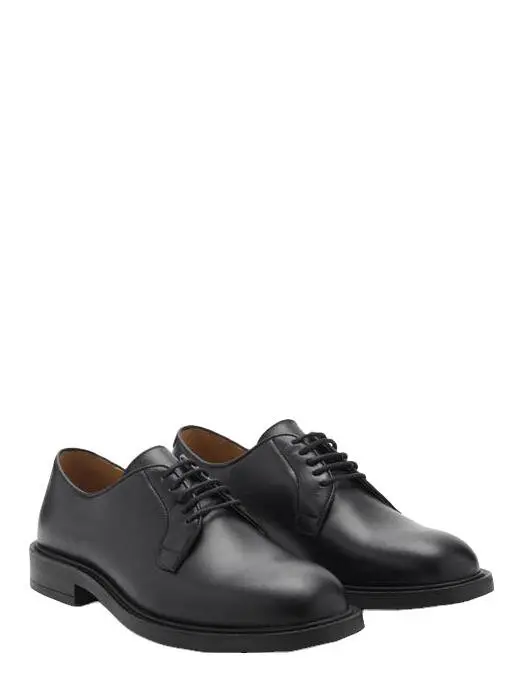 Mango Leather Oxford - Black