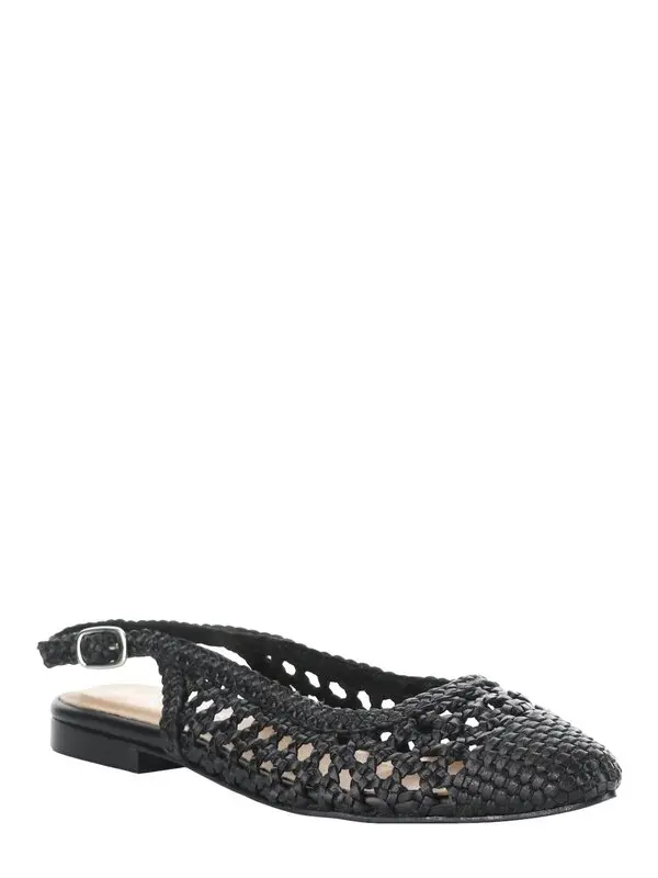 BOS. & CO. Willow Slingback Flats - Black