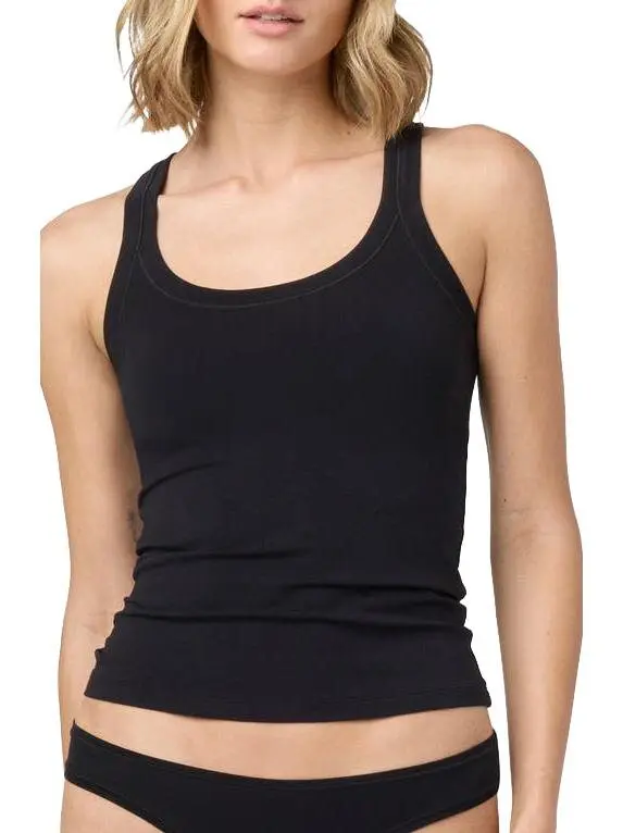 FLORENCE BY MILLS Stretch Cotton Camisole - Black