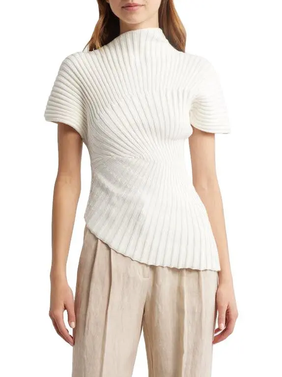 Cult Gaia Annemie Knit Top - Off White