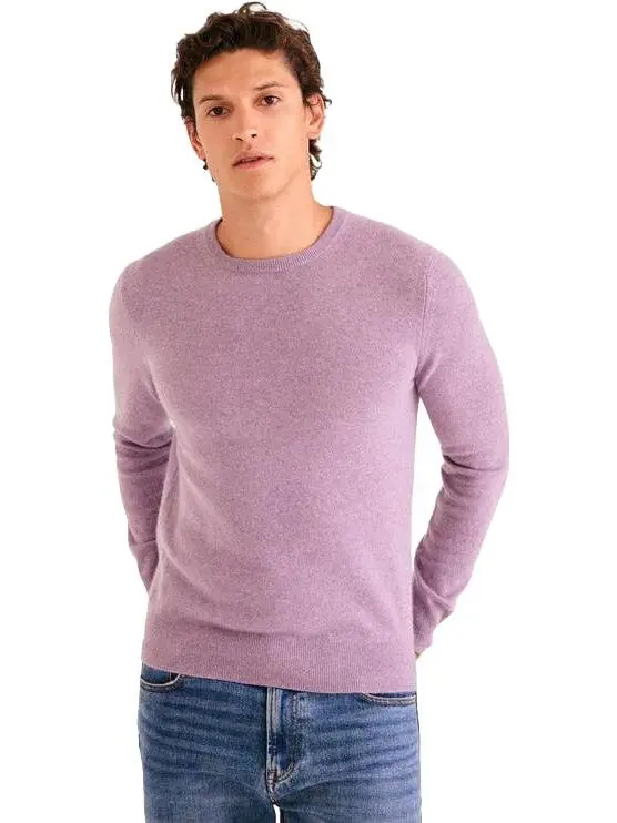 Naadam Original Cashmere Sweater - Heathered Purple