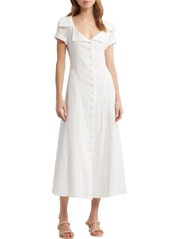 Cult Gaia Jeanie Cotton Shirtdress - Off White