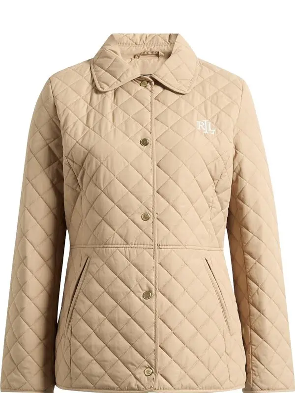 Ralph Lauren Diamond Quilted Jacket - Birch Tan