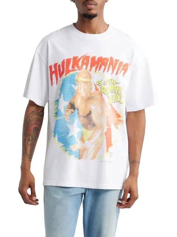 ID SUPPLY CO Hulk Hogan® Hulkamania® Cotton Graphic T-shirt - White