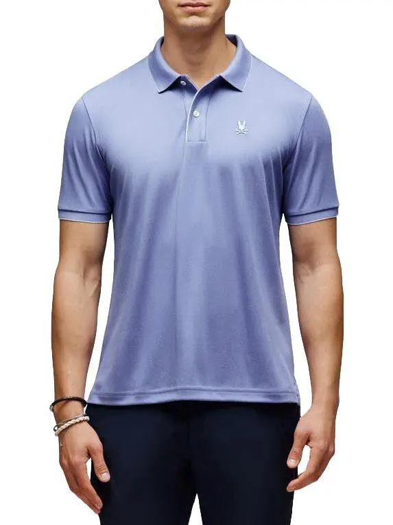 Psycho Bunny Bryce Performance Polo - Blue Ice