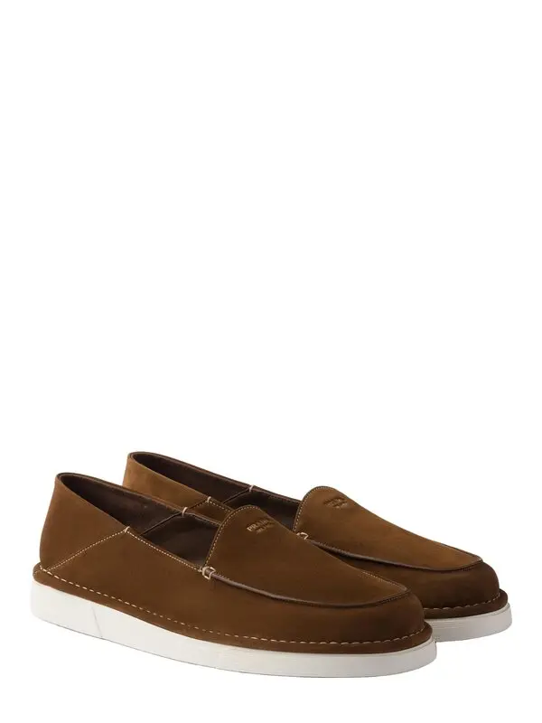Prada Suede Slip-ons - Cocoa Brown