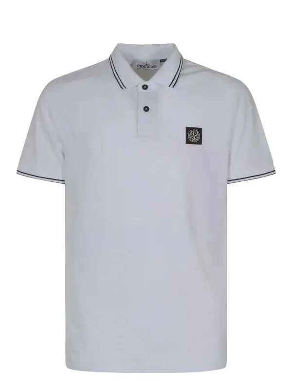 Stone Island Compass-badge Polo Shirt - White