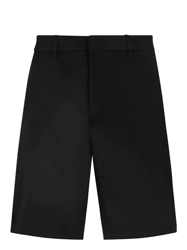 Armani Exchange Cotton Bermuda Shorts - Black