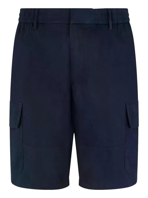 Armani Exchange Cotton Cargo Shorts - Blue