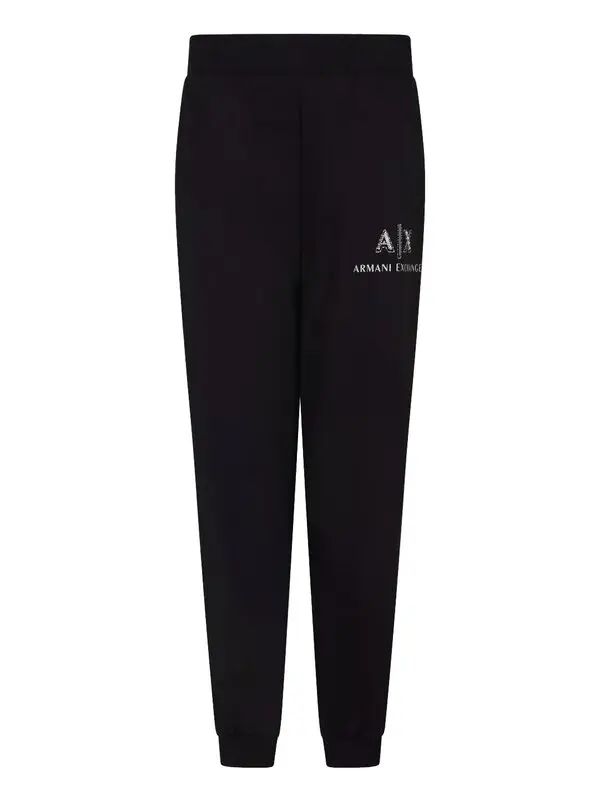 Armani Exchange Cotton Trousers - Black