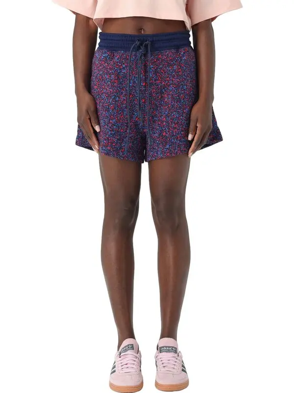 Adidas By Stella McCartney Floral Print Drawstring Shorts - Violet