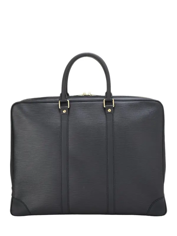 LOUIS VUITTON Epi Porte Documents Voyage - Black