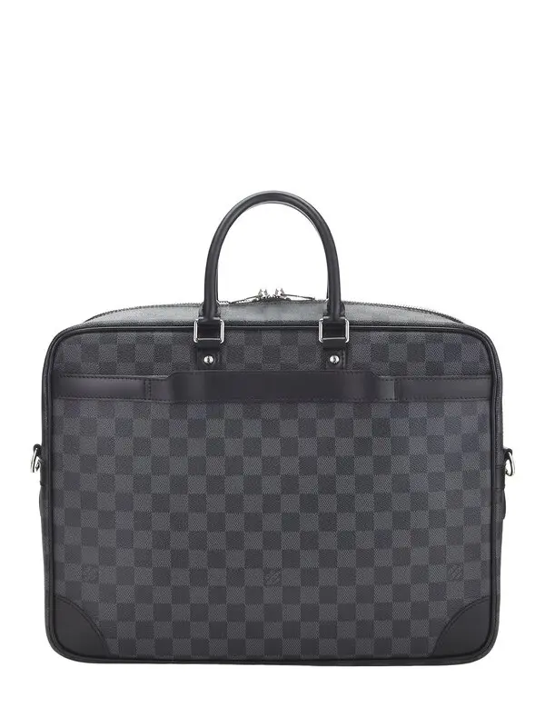 LOUIS VUITTON Damier Graphite Porte Documents Voyage - Black