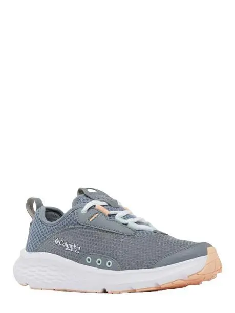 Columbia Pfg Castback Water Resistant Fishing Shoe - Grey Ash/ Peach Fizz