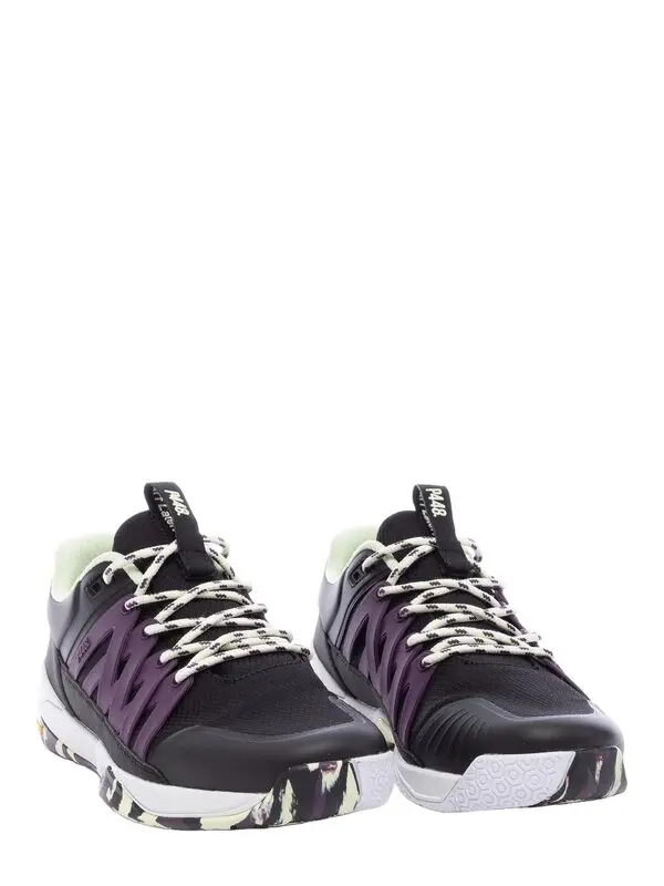 P448 Court Lace Up Sneakers - Black Purple
