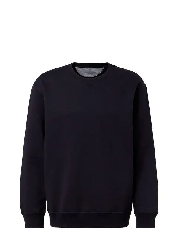 Brunello Cucinelli Cotton-blend Sweatshirt - Blue