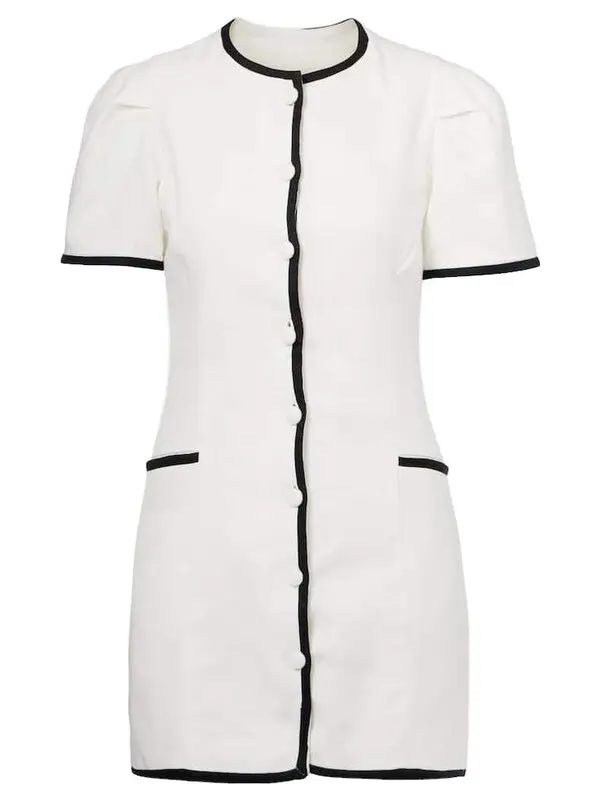 Faithfull The Brand Jane Linen Minidress - White