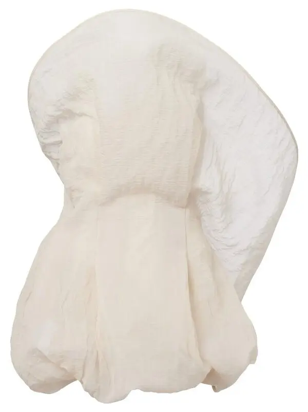 Magda Butrym Cotton And Silk-blend Organza Minidress - Beige