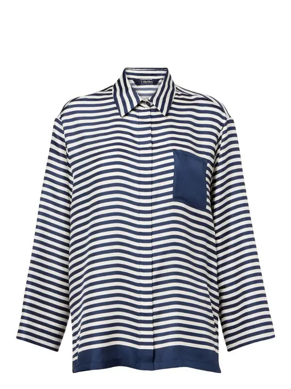 Max Mara Maya Striped Shirt - Beige