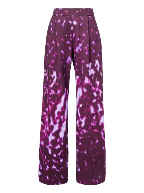 Dries Van Noten Printed Straight Sweatpants - Pink