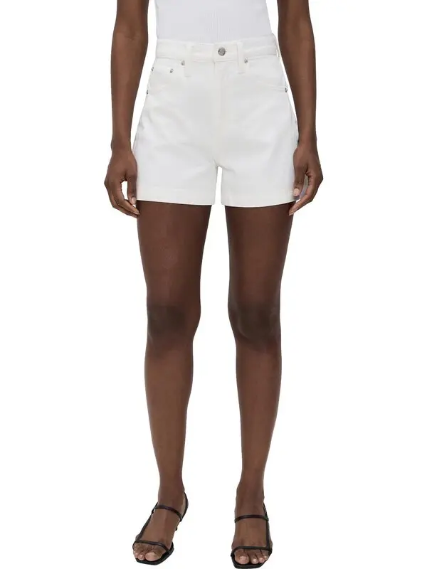 PISTOLA Saige Denim Shorts - Polished White