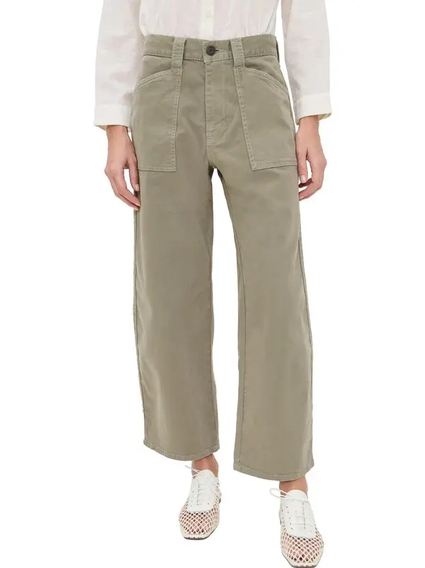 Moussy Vintage Mv Pomonok Gusset Cargo Pants - Khaki