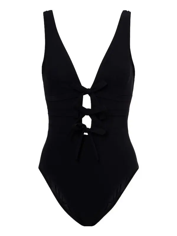 KARLA COLLETTO Lenora Bow-detail Swimsuit - Black