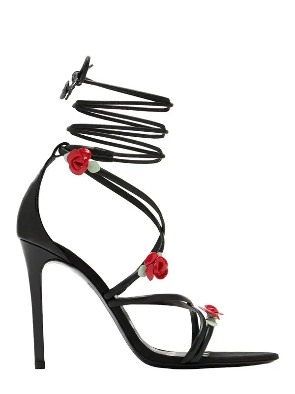 SOPHIA WEBSTER 100mm Rosette Sandals - Black