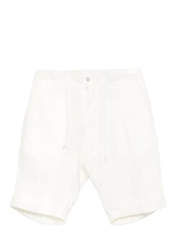 BARBA NAPOLI Linen Shorts - White