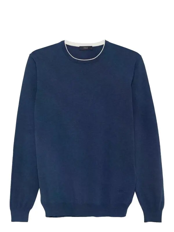 FAY Fine-knit Top - Blue