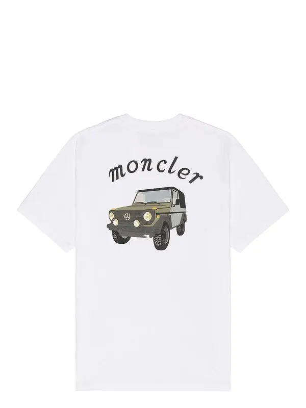 Moncler T-shirt In White - Brilliant White