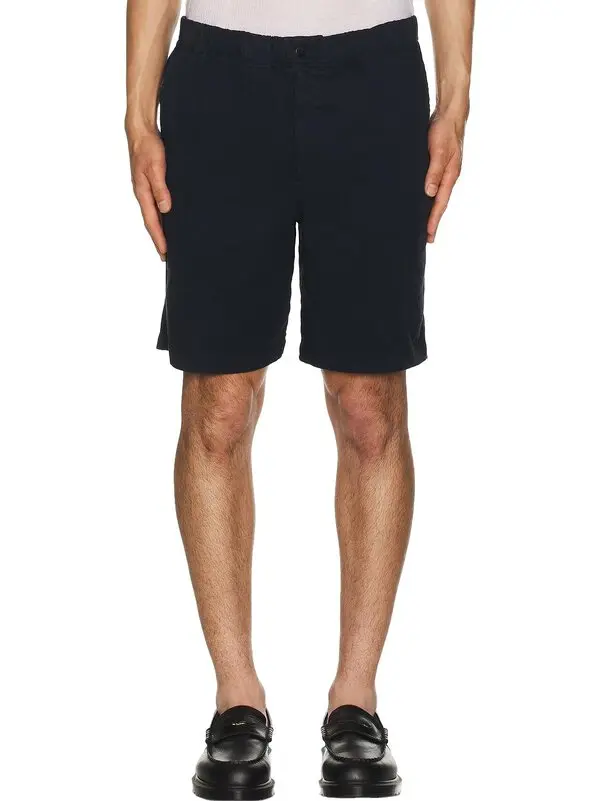 Norse Projects Ezra Relaxed Organic Stretch Twill Shorts - Dark Navy