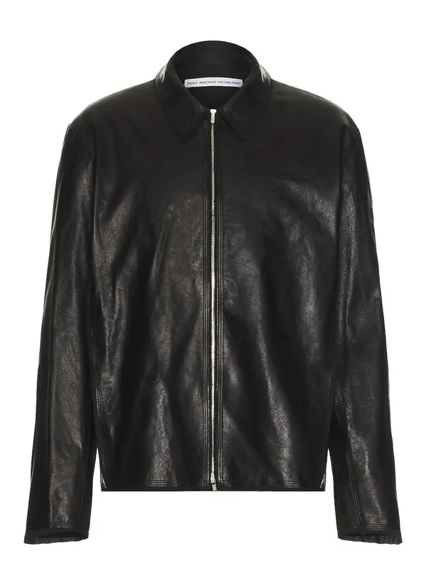 POST ARCHIVE FACTION (PAF) 8.0 Leather Jacket Right - Black