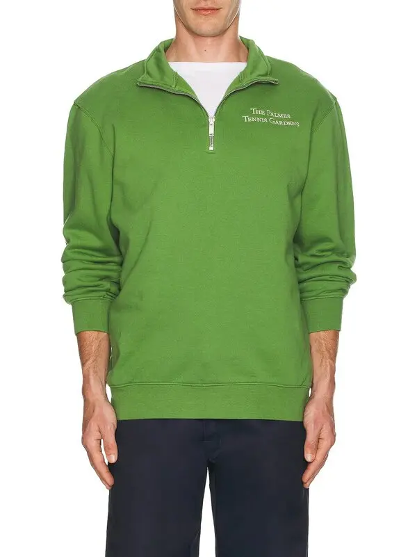 PALMES Zip Sweatshirt - Light Green
