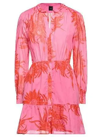 Pinko Floral Shirt Mini Dress - Pink