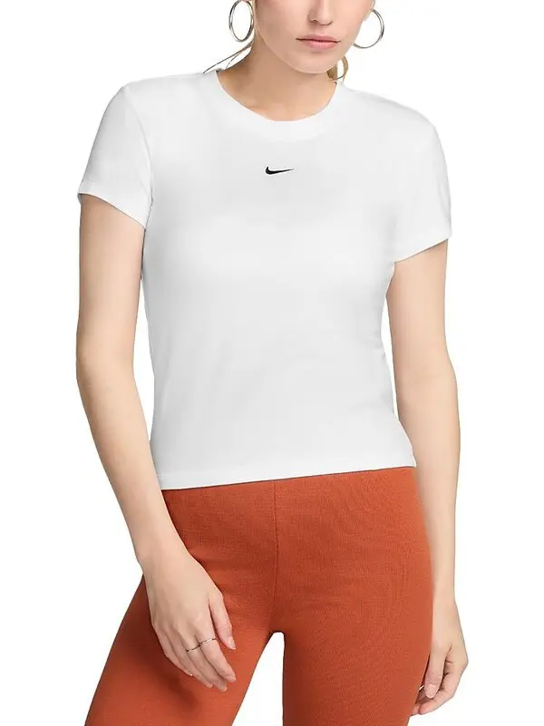 Nike Logo Fitted T-shirt - White/black