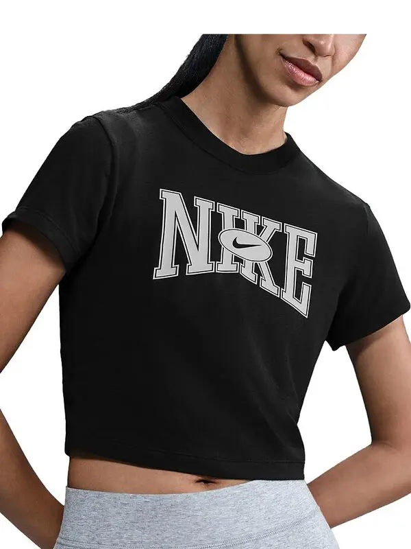 Nike Slim Cropped Tee - Black