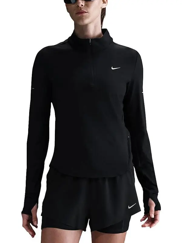 Nike Swift Dri-fit Half Zip Top - Black/refsil