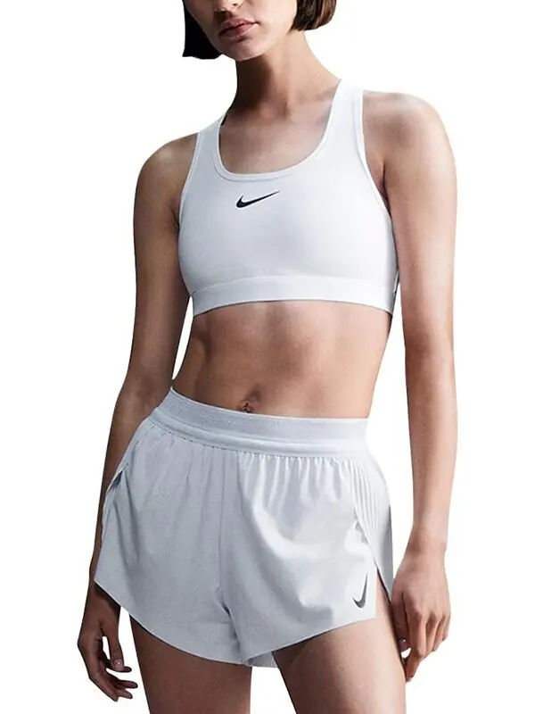 Nike Racerback Support Sports Bra - White/black