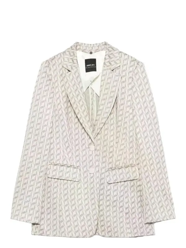 MARCCAIN Graphic Jacquard Blazer - Neutrals