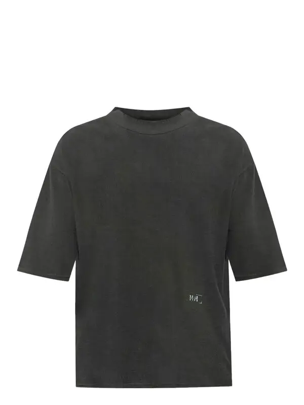 MAISON MARGIELA Logo-print Cotton T-shirt - Black