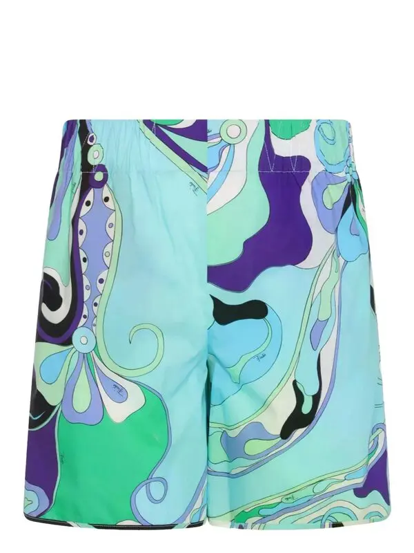 Emilio Pucci Printed Shorts - Blue