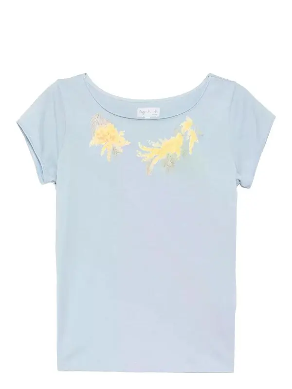 AGNES B. Cotton T-shirt - Blue