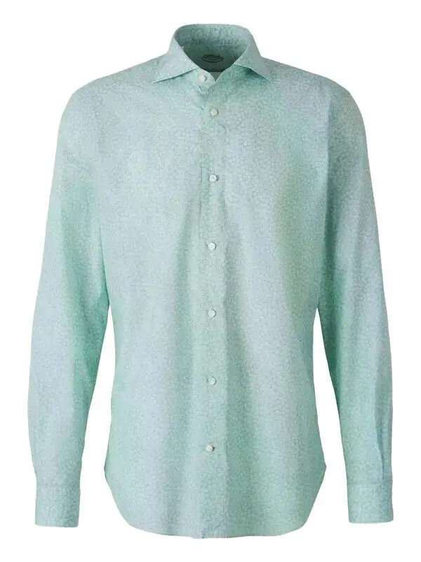 VINCENZO DI RUGGIERO Floral-print Shirt - Green