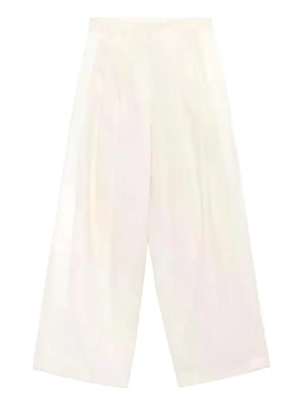 ALYSI Patterned Jacquard Trousers - Neutrals