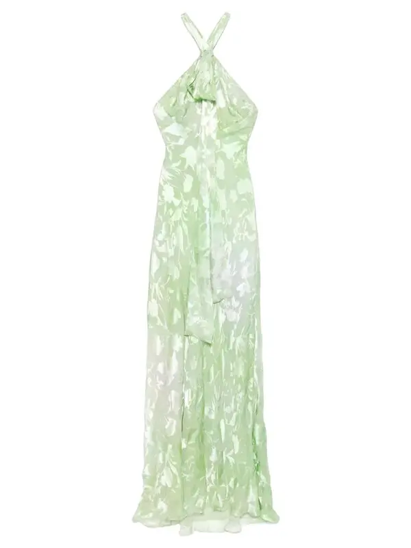 Ermanno Scervino Jacquard Maxi Dress - Green