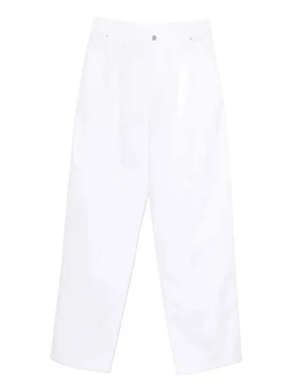 Moschino Pleat-detailing Jeans - White